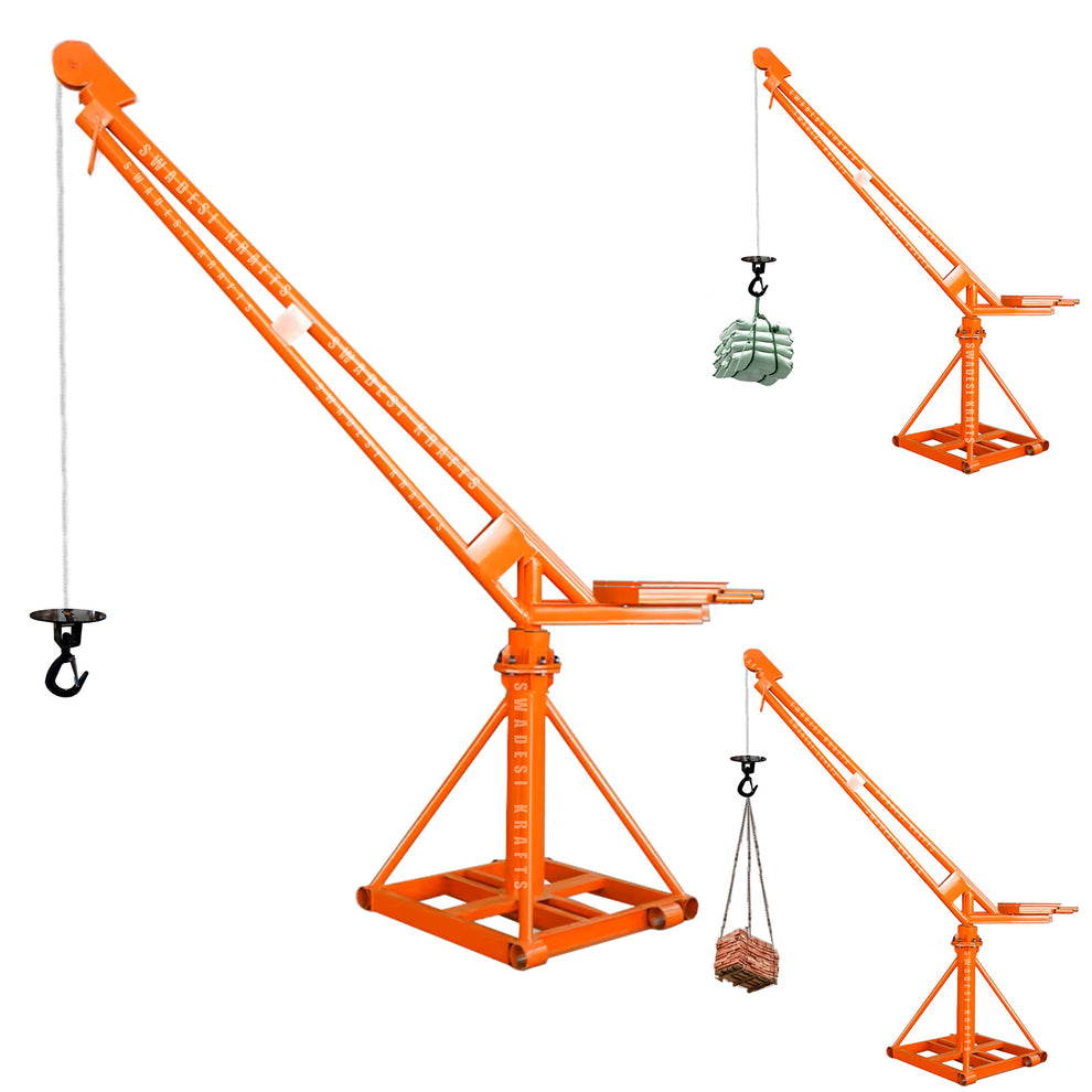 SWADESI KRAFTS Electric Mini Lifting Crane 85-90kg Frame | Mini Crane